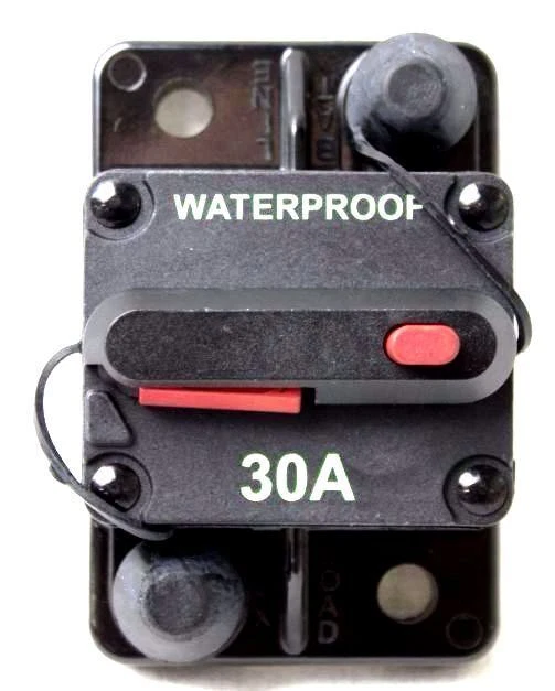 CIRCUIT BREAKER 30 AMP Waterproof Reset-able Electrical Circuit Breaker ...