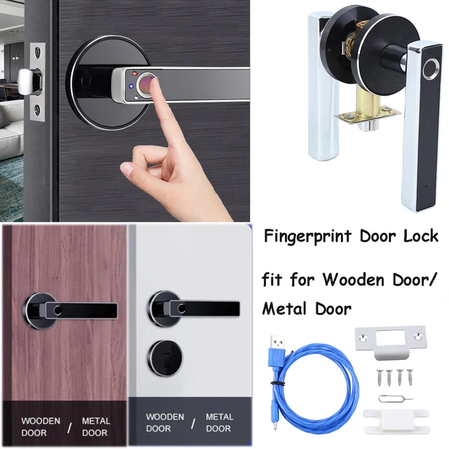SMART DOOR LOCK Home Security Fingerprint Lock Smart Touch Biometric ...