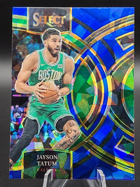 2023-24 PANINI SELECT 156 JAYSON TATUM blu ghiaccio incrinato Premier Boston Celtics EUR 2,80 ...