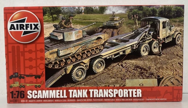 AIRFIX A02301 1:76 Scale Scammell Tank Transporter Plastic Model Kit ...