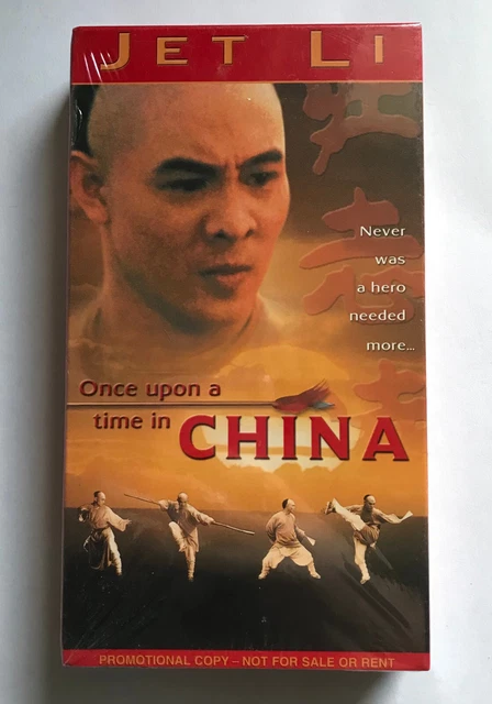 ONCE UPON A Time in China VHS Promo Screener Jet Li Martial Arts SEALED ...