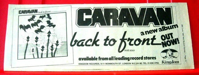 CARAVAN BACK TO Front Vintage ORIGINAL 1982 Press/Magazine ADVERT 16.5 ...