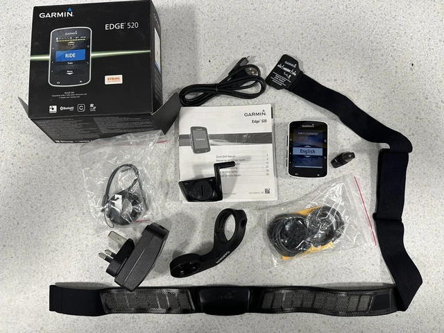 GARMIN EDGE 520 gps bike computer with box With Some Extras. £2.20 ...