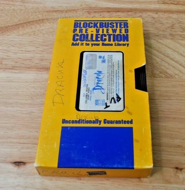 BRAM STOKER'S DRACULA Movie VHS-Blockbuster Pre-Viewed Collection *Used ...