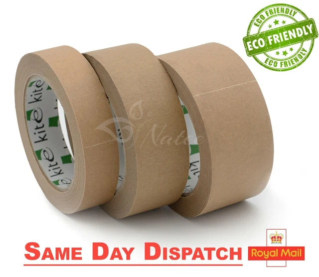 STRONG PAPER PACKAGING Tape 25/36/50mm | Brown Eco-Friendly Kraft Paper ...
