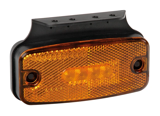 LUCE INGOMBRO CON catarifrangente e staffa, 10/30V - 4 Led - Arancio ...