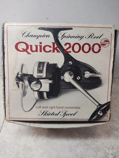 RARE VINTAGE DAM Quick 2000 High Speed Spinning Reel Skirted Spool West ...