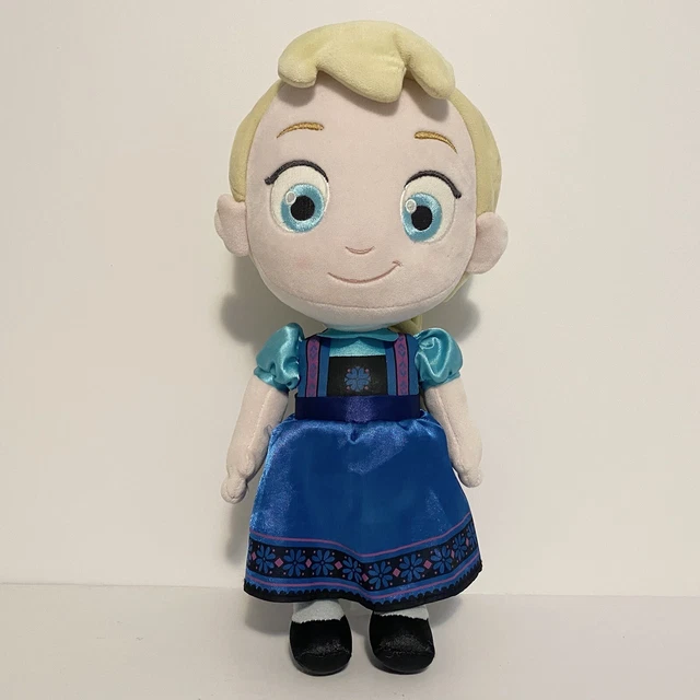 DISNEY STORE ELSA Plush Soft Doll Frozen Animators Collection 12" Young ...