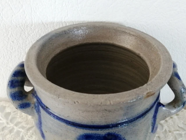 ANCIEN BEL Pot En Grès Poterie ALSACE SOUFFLENHEIM BETSCHDORF 2 Litres ...