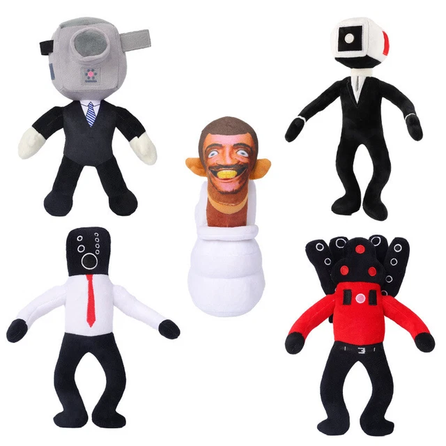 1-4X SKIBIDI-TOILET PLUSH Toy Cameraman TV Man Speaker Man Stuffed Doll ...
