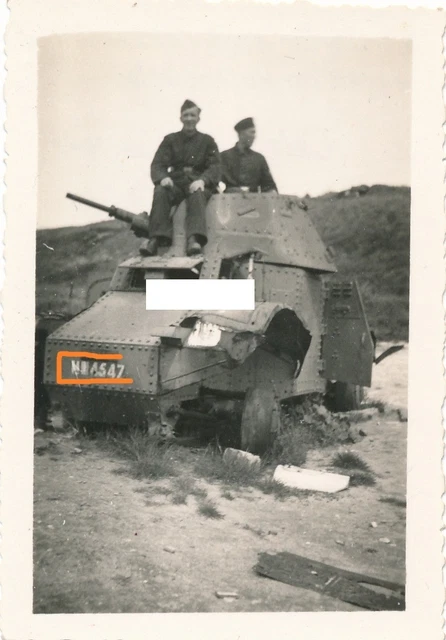 FRANKREICH FRANZÖSISCHER TANK Panzer Char Spähwagen Panhard Kennung ...