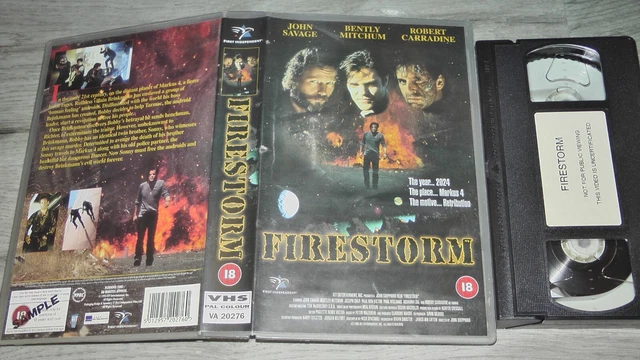 FIRESTORM VHS VIDEO Big Box Timecode Sample Dealer Rental First ...