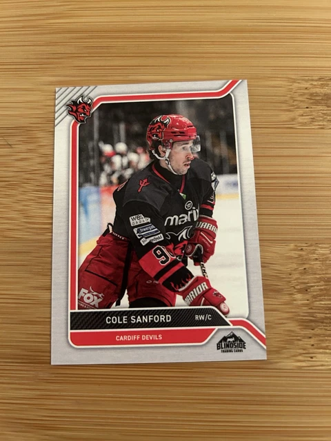 CARDIFF DEVILS BLINDSIDE Trading Cards. 2024/25. SERIES 2. Cole Sanford ...
