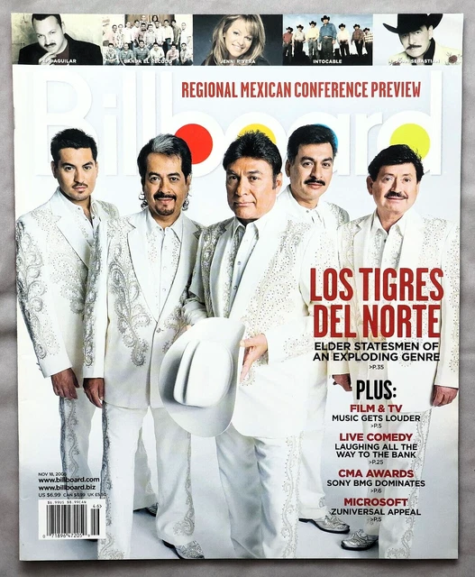 BILLBOARD MAGAZINE: NOV. 18, 2006. Los Tigres Del Norte on the cover. £ ...