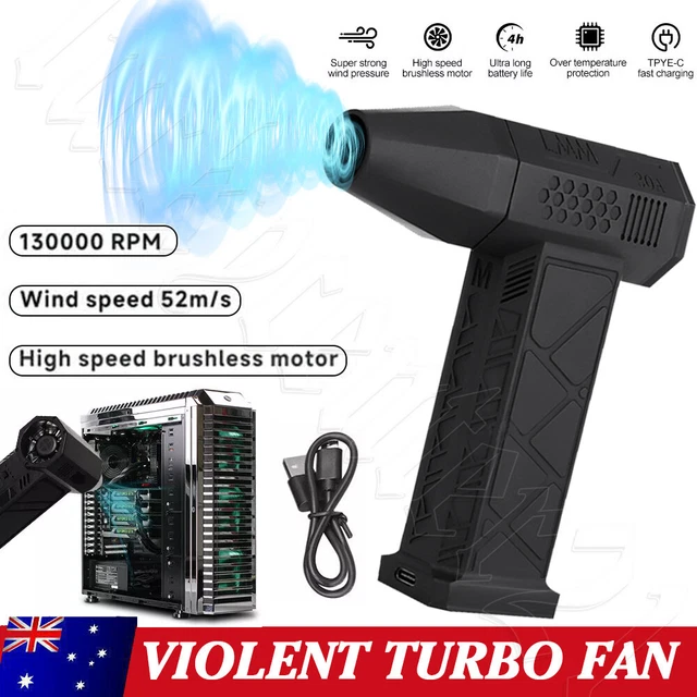 X3 VIOLENT BLOWER Mini Turbo Jet Fan Handheld Brushless Motor 130,000 ...