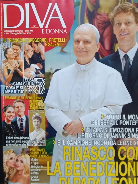 DIVA 2025 21.PAPA Leone XIV & Jannic Sinner,Anna Falchi,Serena Rossi,J ...