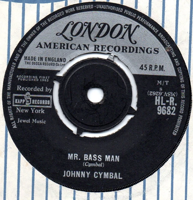 MR BASS MAN - Johnny Cymbal Jukebox Classic £3.50 - PicClick UK