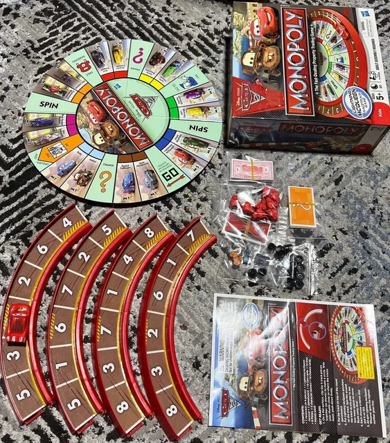 MONOPOLY DISNEY PIXAR Cars 2 Board Game Kids - Hasbro 2010 - 100% ...