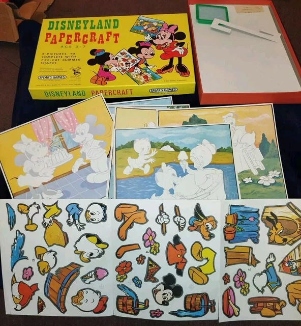 VINTAGE 1970S DISNEY RARE New Mouse Disneyland Papercraft toy SPEARS ...