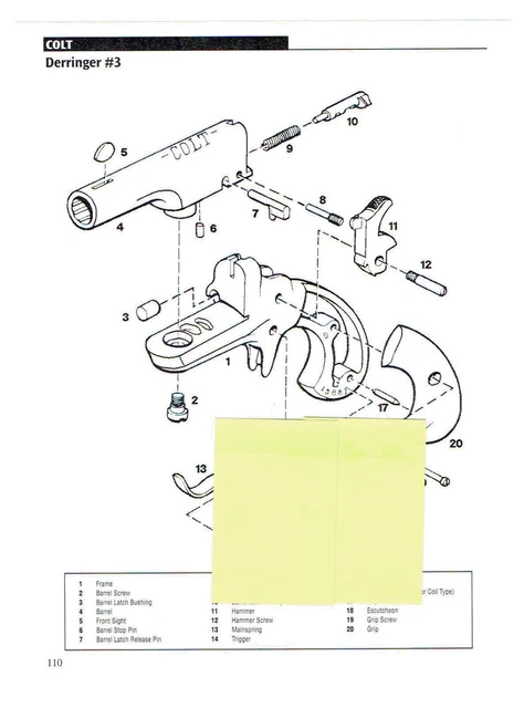 COLT COMMANDO, DIAMONDBACK, Viper Revolvers Exploded View & Parts List ...