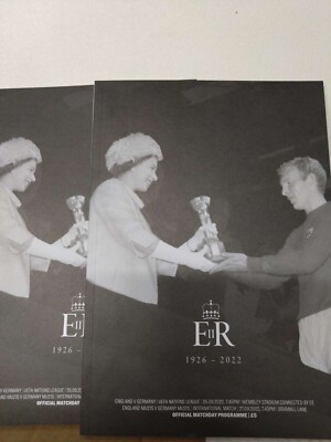 ENGLAND VS GERMANY Nations League Programme at Wembley Queen Tribute 26 ...
