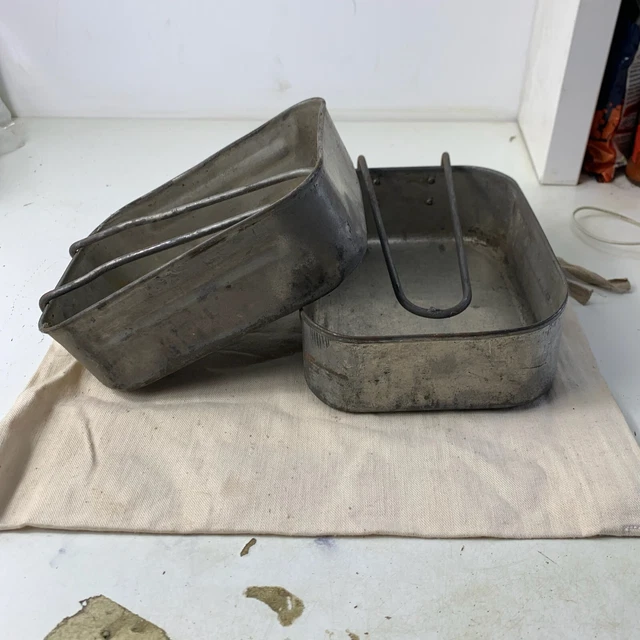 ORIGINAL WW2 BRITISH Army Soldiers Mess Tin & Cover Set £25.00 ...
