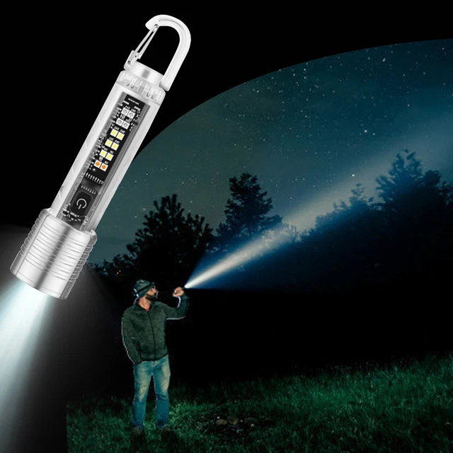 FLASHLIGHT KEYCHAIN BRIGHT Portable Multi Light Small Flashlight ...