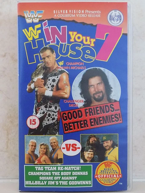 WWF IN YOUR House 7 Wrestling Vhs Video Tape Pal Wwe Hasbro 1996 Wcw ...