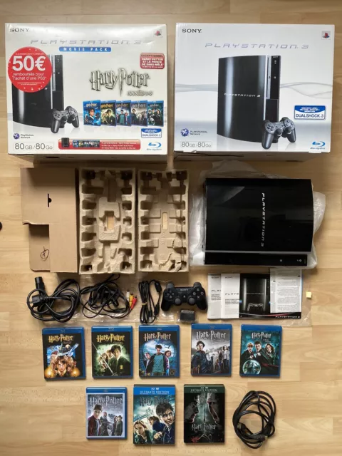 CONSOLE PS3 80 Go Fat Pack Movie Harry Potter - Retro compatible PS1 ...