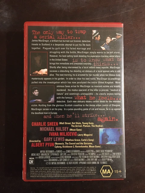 POSTMORTEM VHS 1998 Thriller Albert Pyun Charlie Sheen RocVale Film Video Tape $20.00 - PicClick AU