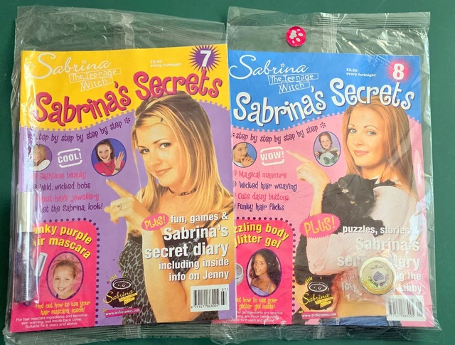 SABRINA THE TEENAGE WITCH Sabrina's Secrets magazines 7 & 8 SEALED with ...
