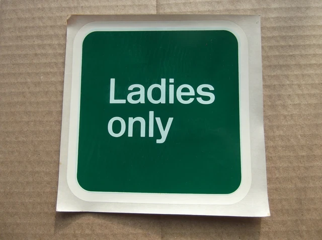 BRITISH RAILWAYS CARRIAGE Ladies Only Sign £3.31 - PicClick UK