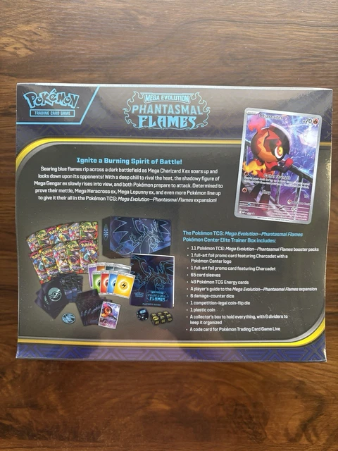 POKEMON CENTER PHANTASMAL Flames Elite Trainer Box Factory Sealed (ETB ...