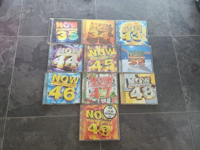 NOW THATS WHAT I Call Music CD Bundle X10 £1.75 - PicClick UK