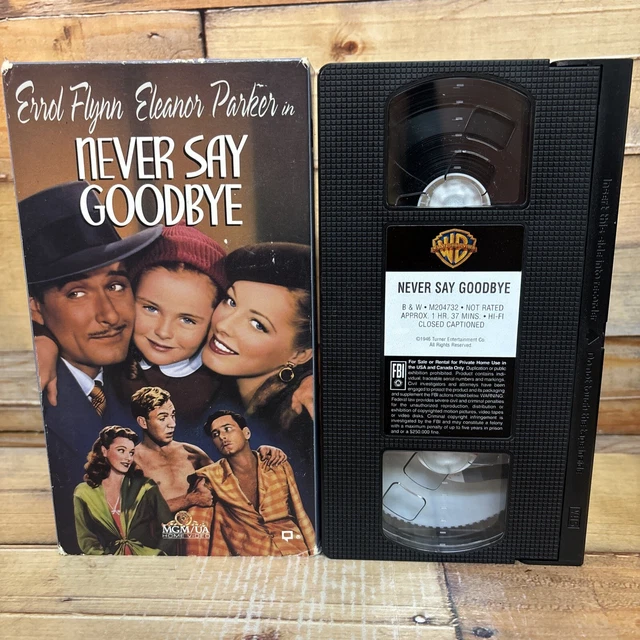 NEVER SAY GOODBYE VHS Tape Used Errol Flynn Black And White £9.41 ...