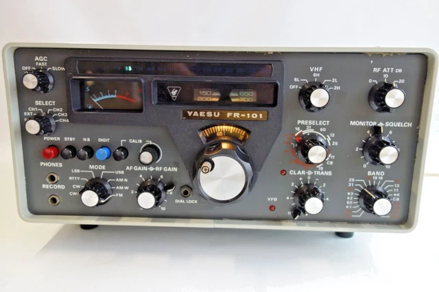 VINTAGE JAPANESE YAESU FR-101 Ham Radio Receiver £295.00 - PicClick UK