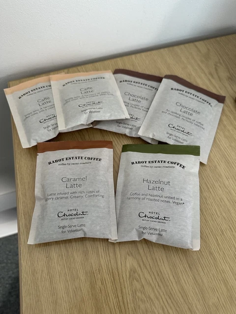 HOTEL CHOCOLAT VELVETISER sachets Lattes £8.00 - PicClick UK