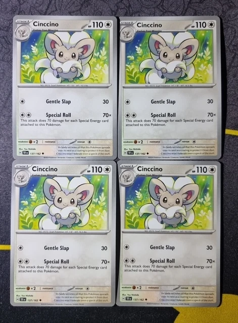 POKEMON CARD CINCCINO 137/162 Temporal Forces Playset ×4 EUR 2,31 - PicClick IT
