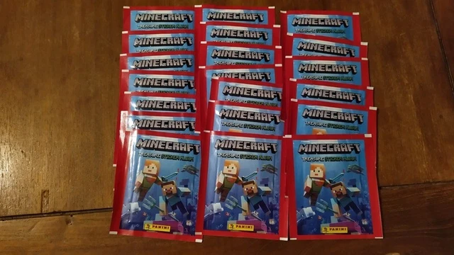 PANINI MINECRAFT Treasure - 20 pochettes neuves de 5 stickers EUR 7,99 ...