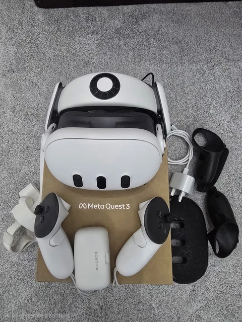 META QUEST 3 512GB with BOBOVR S3 Pro Including Extra Battery And Fan £ ...