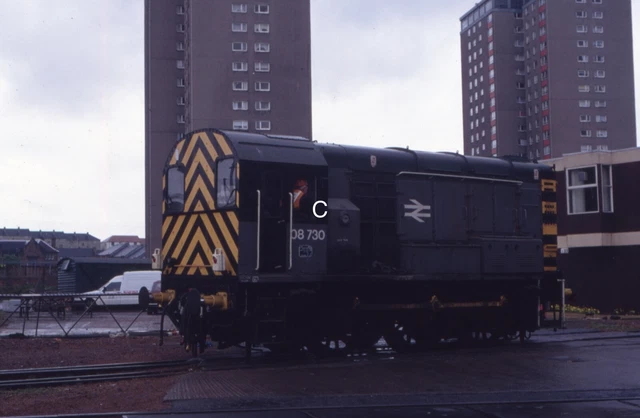 ORIGINAL 35MM BRITISH Railway B.r Slide - Class 08 08730 Springburn ...