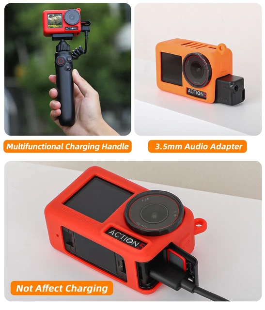 CAMERA SILICONE CASE with Hand Strap Lens Protective Cover for DJI ...
