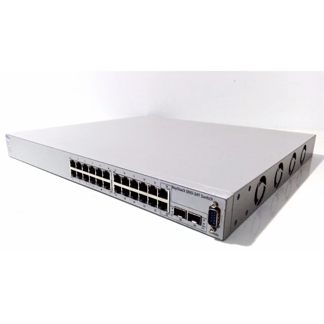NORTEL NETWORKS BAYSTACK 5510-24T 24-Port Gigabit Switch 10/100/1000 ...