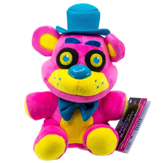 FNAF FIVE NIGHTS At Freddy's Blacklight Pink Freddie 8" Plush New With ...