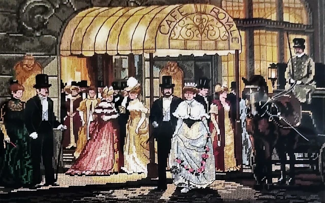 DIMENSIONS GOLD COLLECTION CAFE ROYALE Needlepoint Kit ** RARE** Olden ...