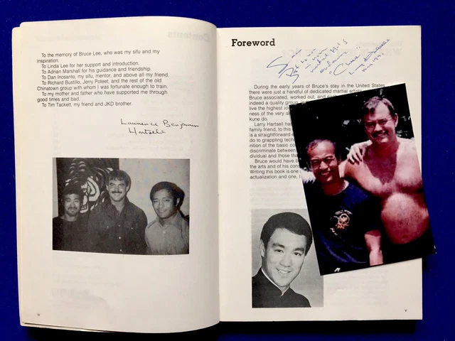 BRUCE LEE JEET Kune Do Signed By Larry Hartsell £39.99 - PicClick UK