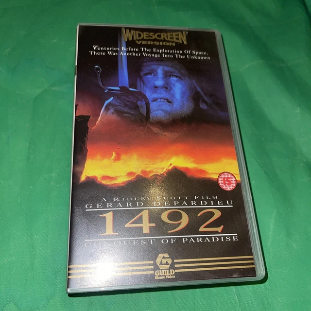 1492 CONQUEST OF Paradise VHS Gerard Depardieu Sigourney Weaver Ridley Scott EUR 11,71 - PicClick IT