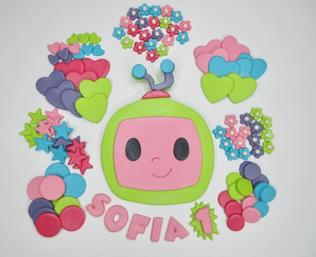 COCOMELON CAKE TOPPER Edible. Fondant Cocomelon Cake Topper. Baby JJ ...