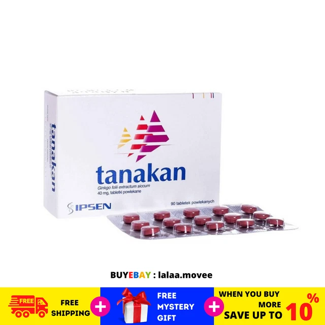 TRIAL PACK 3 strips (45 Tablet) Tanakan 40mg Tablet Ginkgo Biloba ...