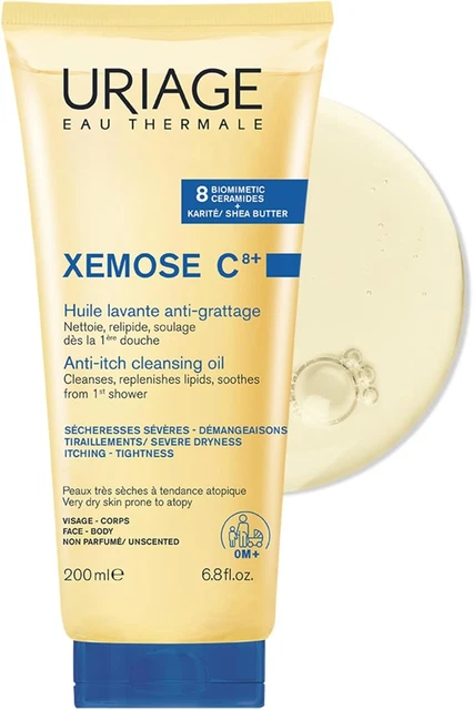 URIAGE XEMOSE C8+ Anti-itch Shower Oil 200ml – Face & Body Wash - Very ...